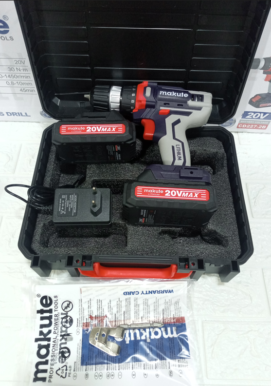 Visseuse 20V 10mm 2 Batteries BrushLess - Makute maroc